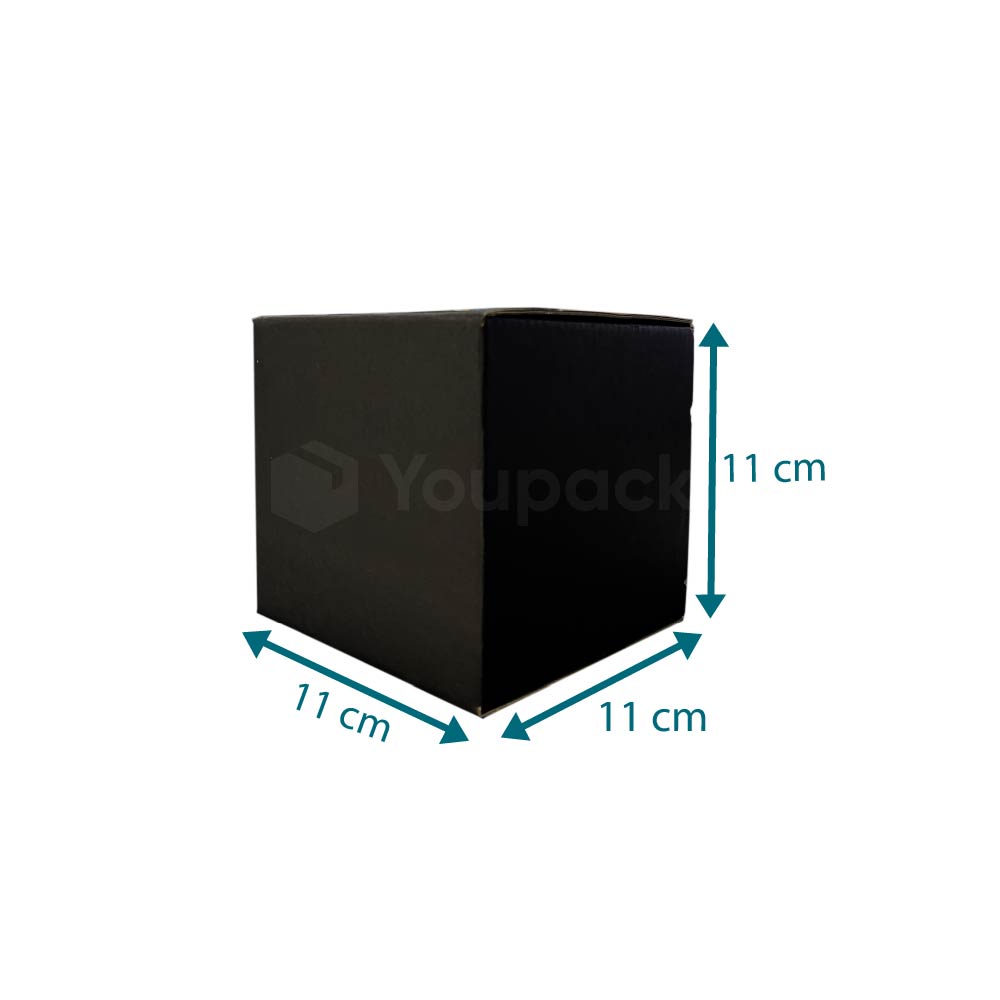 Boite carton renforcé noir mat - 11x11x11 - Youpack