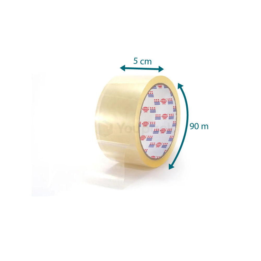 Ruban adhésif Transparent ECO - 90m - Youpack